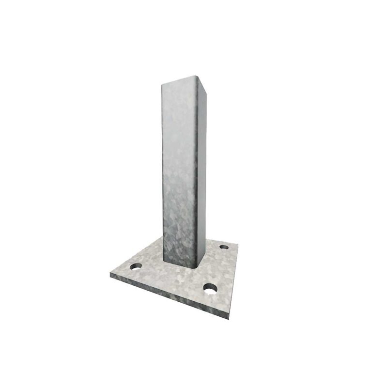 75 x 75 SHS Base Plate 75mm - 4 hole - Mod Sheds Australia